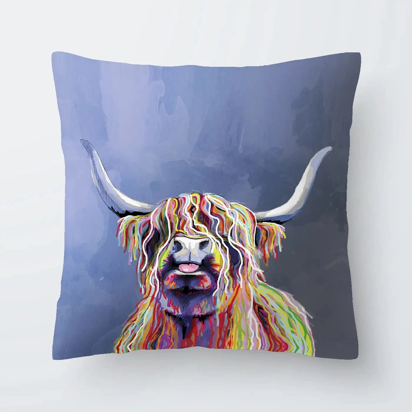 Multicolour Highland Cow Cushion