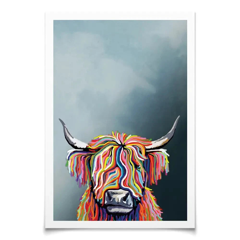 Multicoloured Coo Art Print