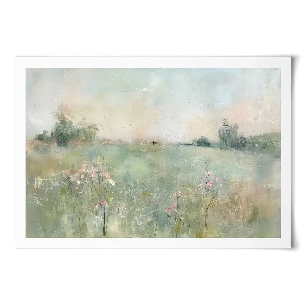 Muted Spring Landscape 2 Art Print