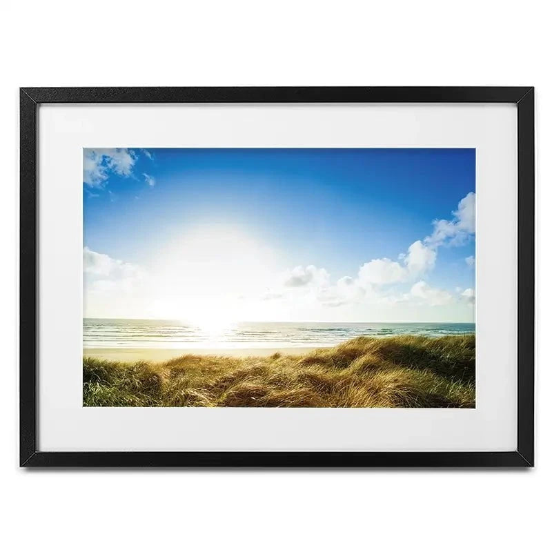 Ocean Beach View Framed Art Print