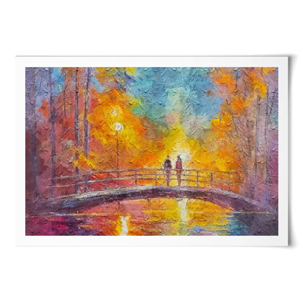On The Bridge Art Print