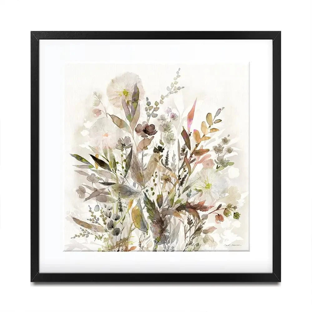 Organic Garden Square Framed Art Print