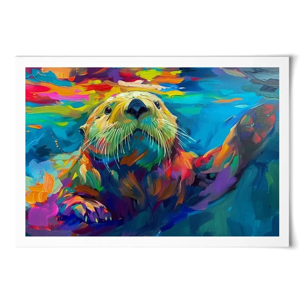 Otter Outing Art Print