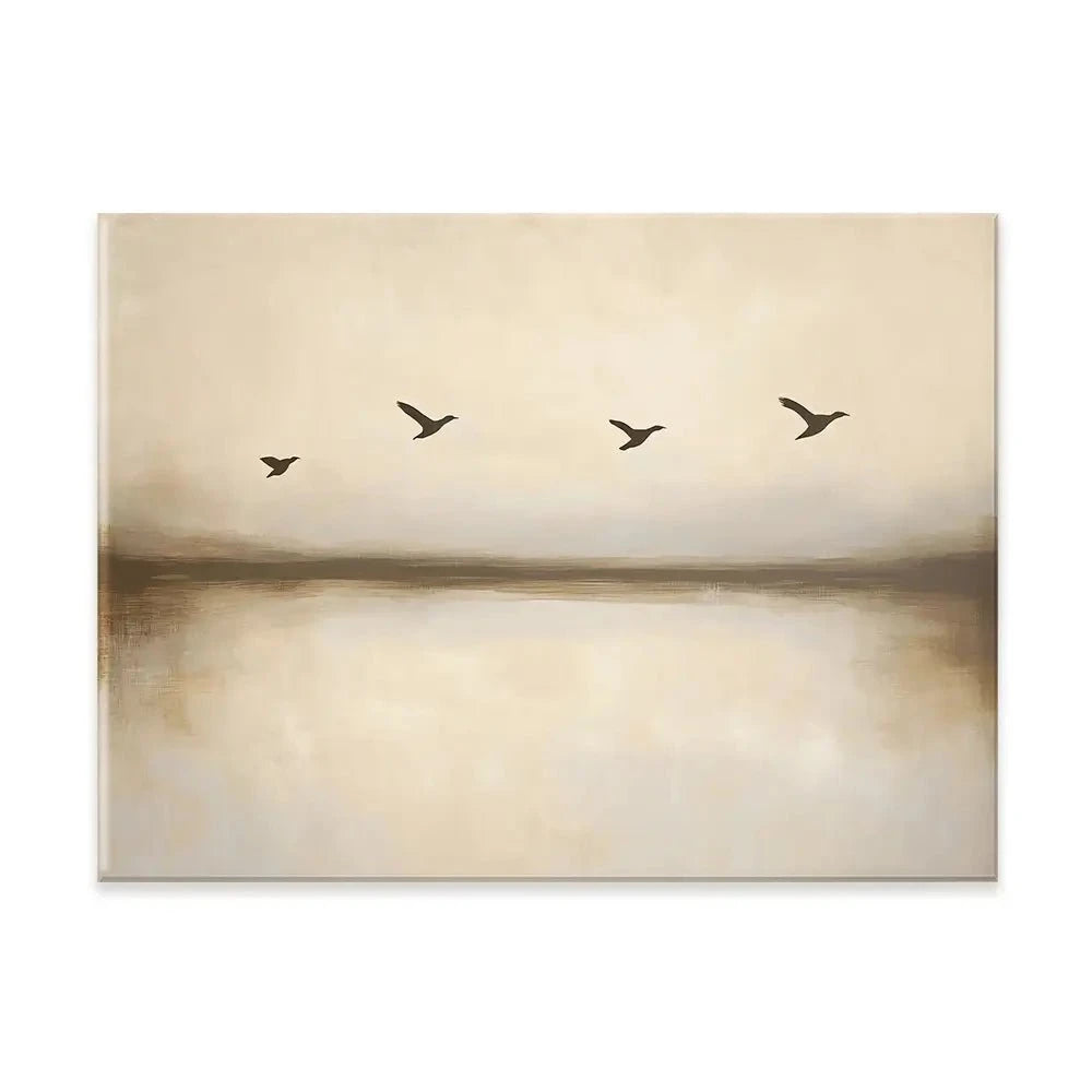 Over Water Flight Canvas Print