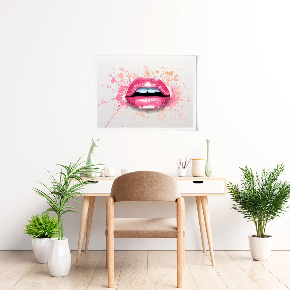 Paint Splash Lips Art Print – Art Print Shop
