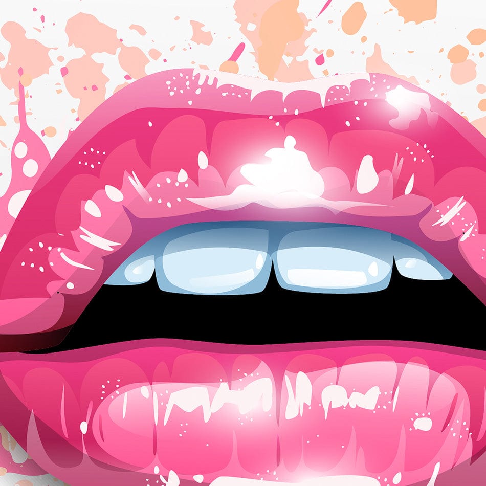 Paint Splash Lips Art Print – Art Print Shop