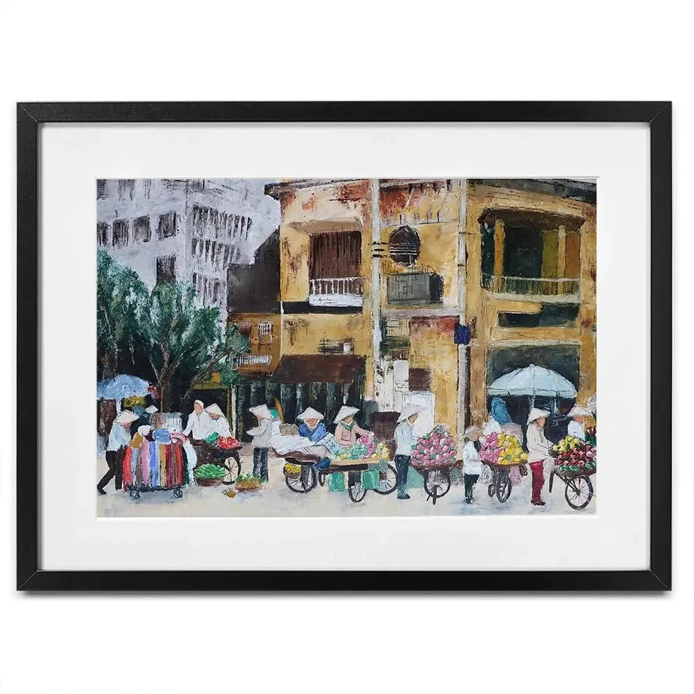 People Outside Framed Art Print