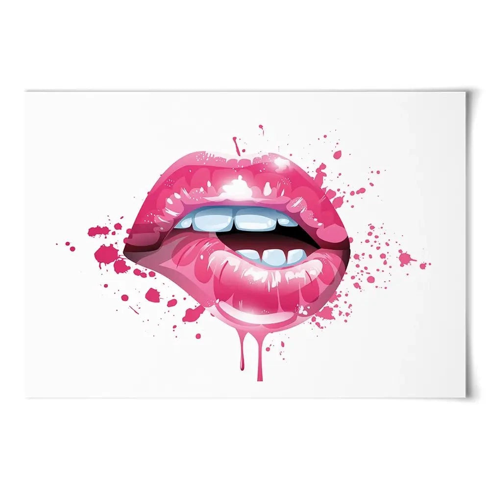 Pink Lips Art Print