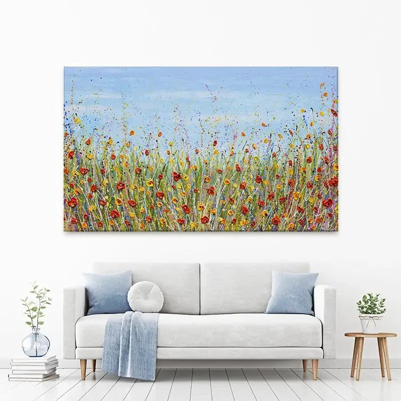 Poppies In July Canvas Print