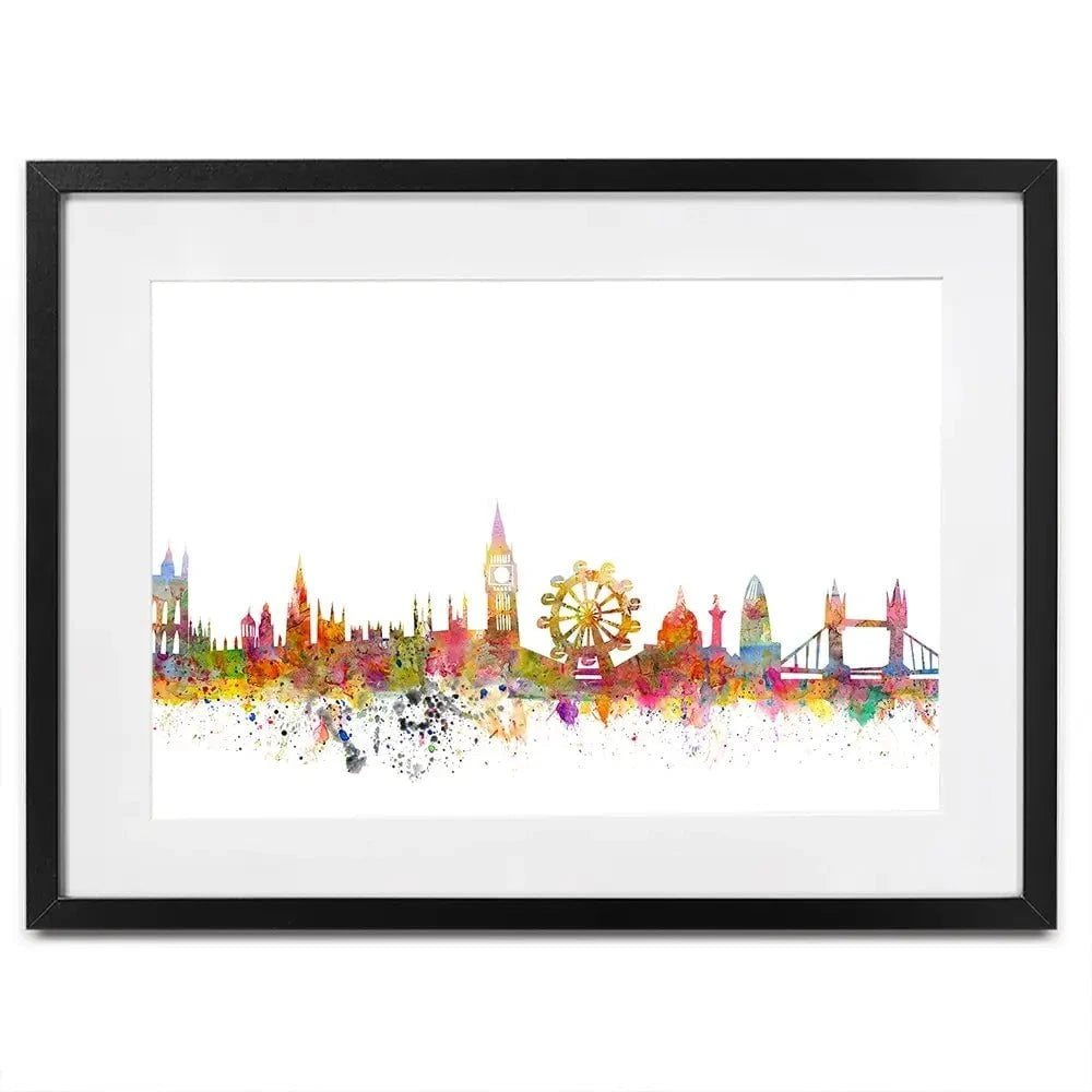 Pretty London Skyline Framed Art Print