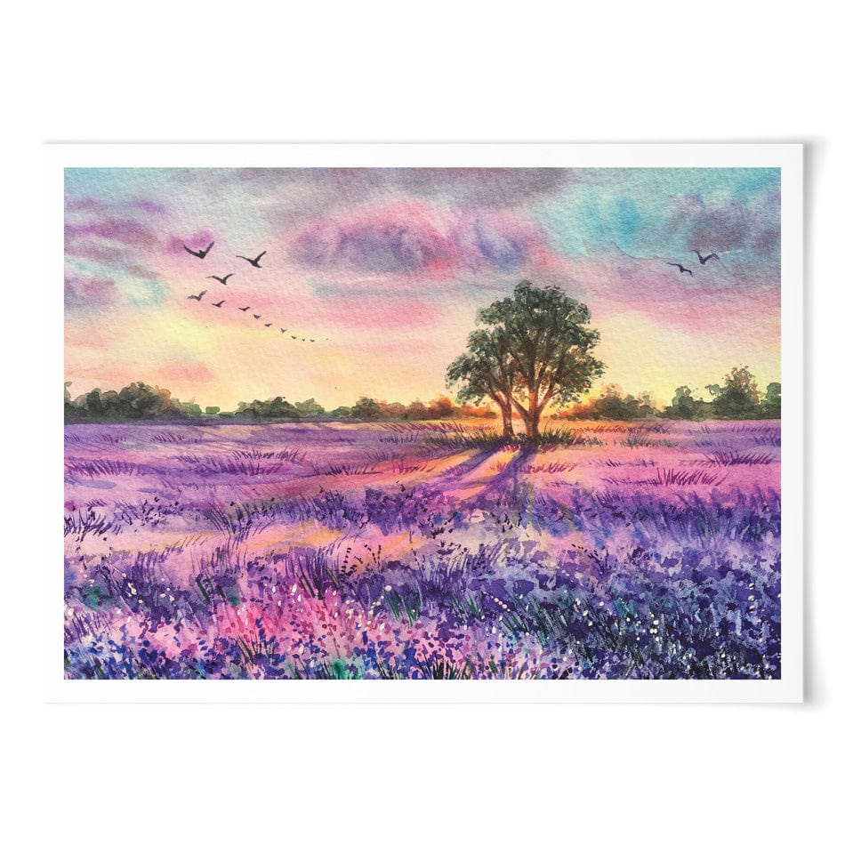 Provence Lavender Field Art Print – Art Print Shop