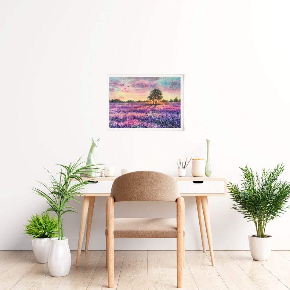 Provence Lavender Field Art Print – Art Print Shop