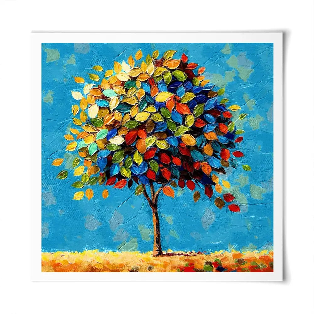 Radiant Growth Square Art Print