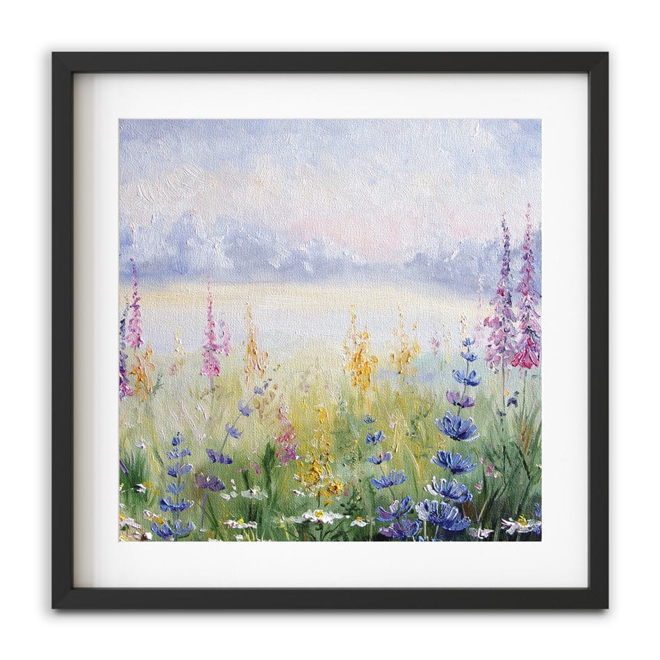 Rural Landscape Square Framed Art Print