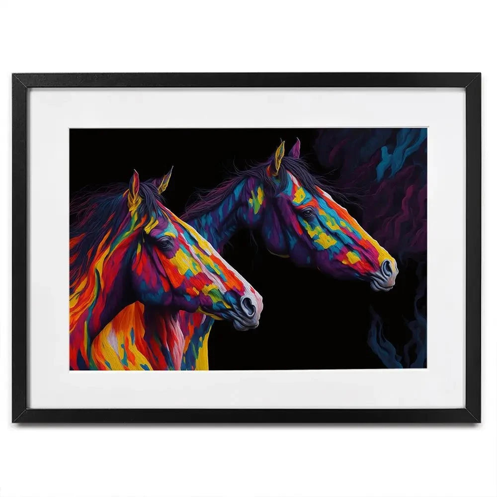 Side By Side Framed Art Print