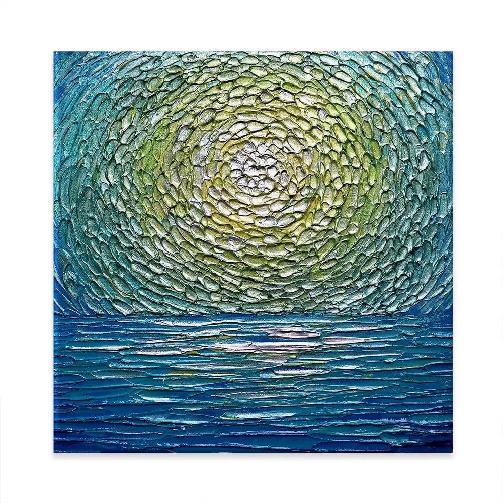 Sour Apple Square Canvas Print