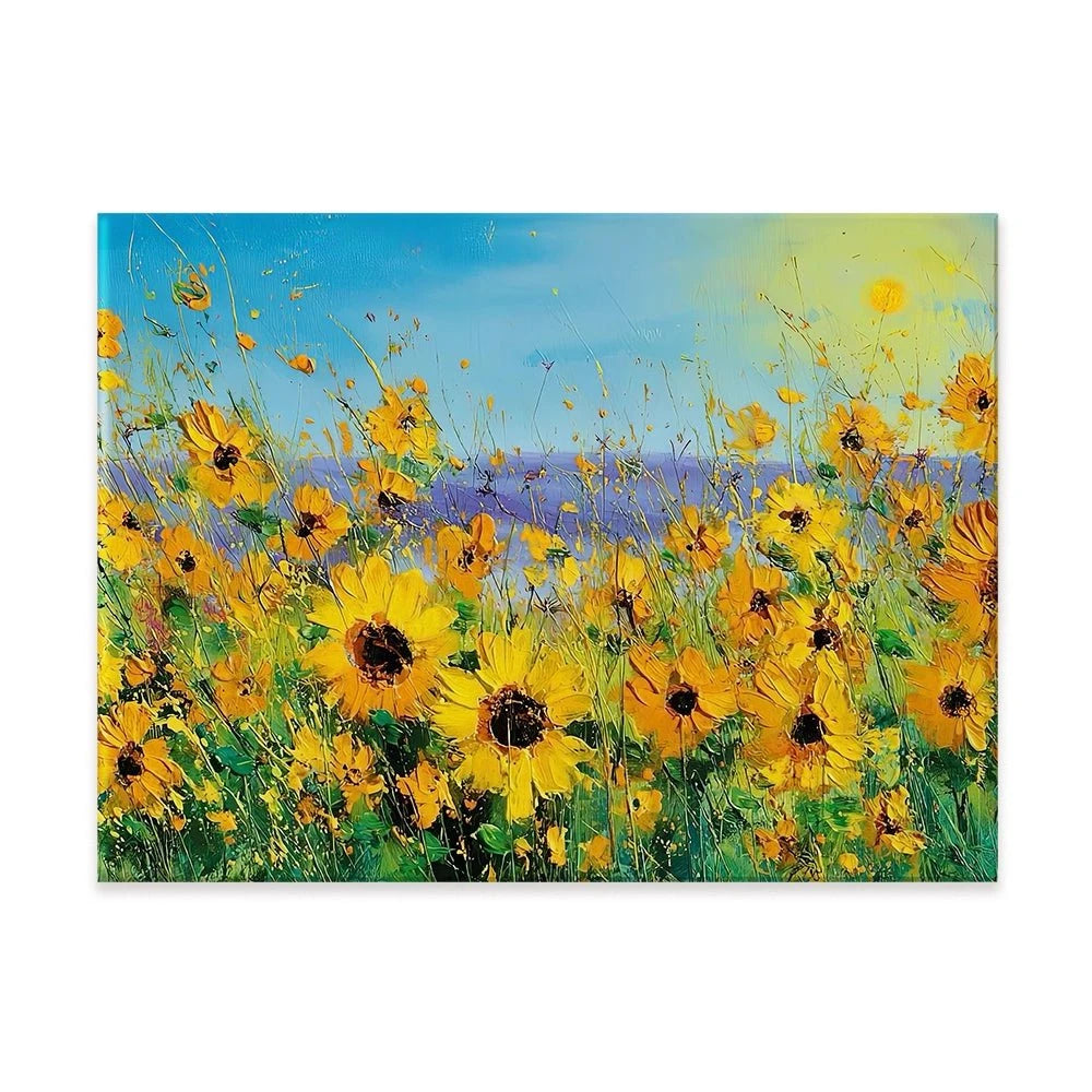 Sunflower Field Explosion Canvas Print