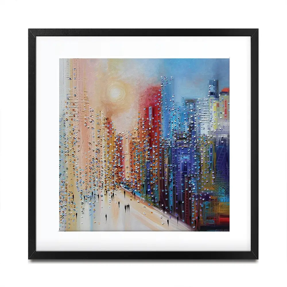 Sunset City Framed Art Print