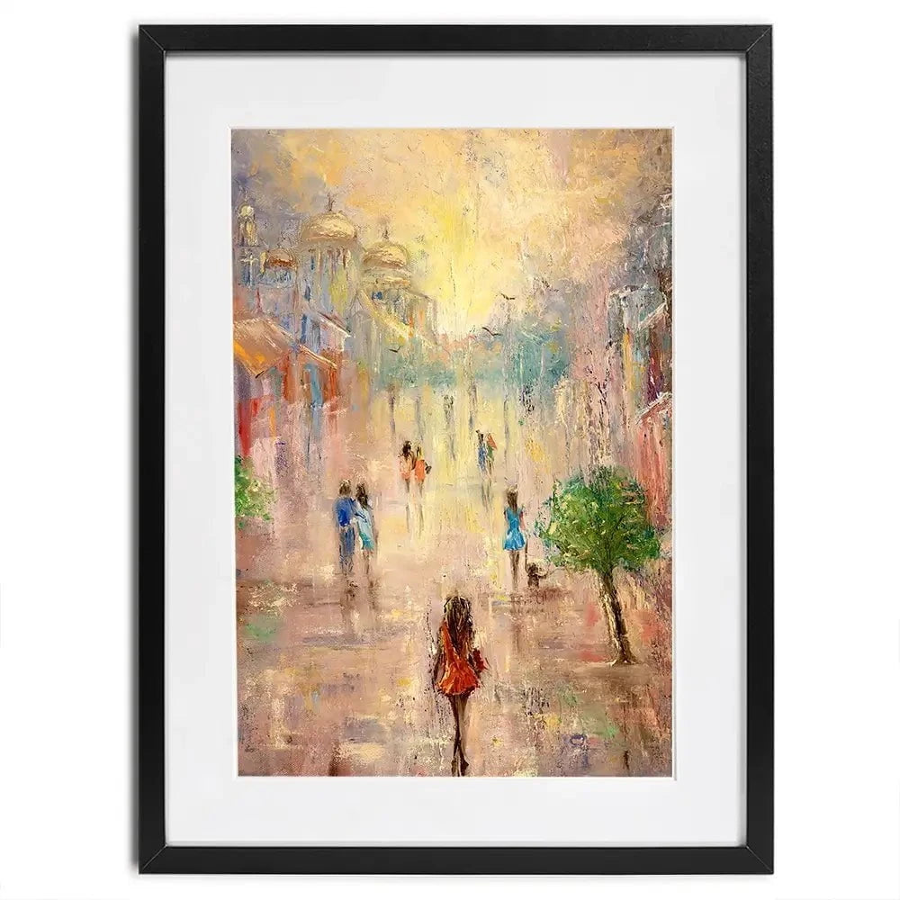 Taking A Walk Framed Art Print