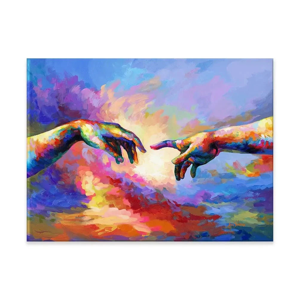 The Creation Of Adam Canvas Print