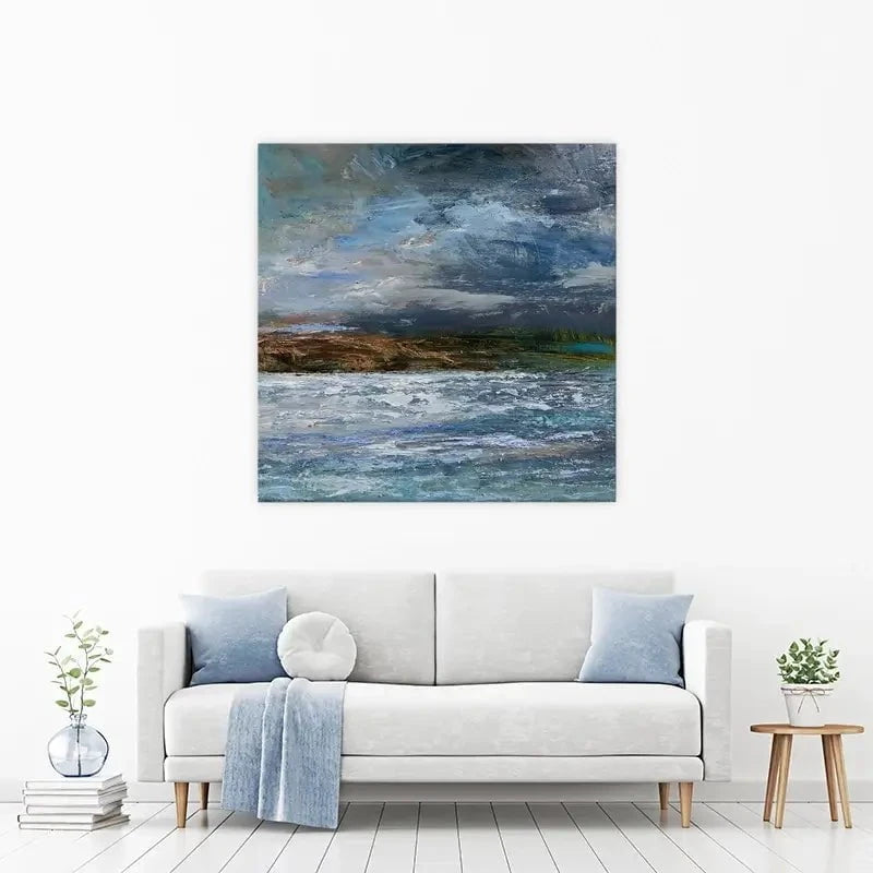 The South Hams Seen From Cornwall Canvas Print