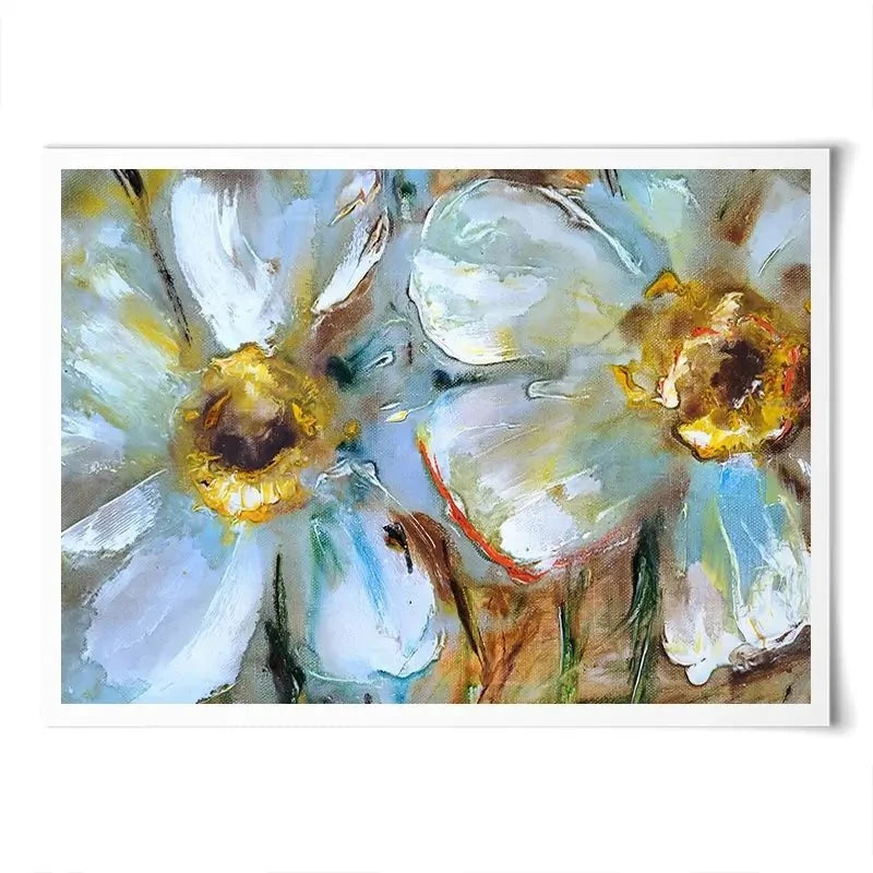Two Daisies Art Print