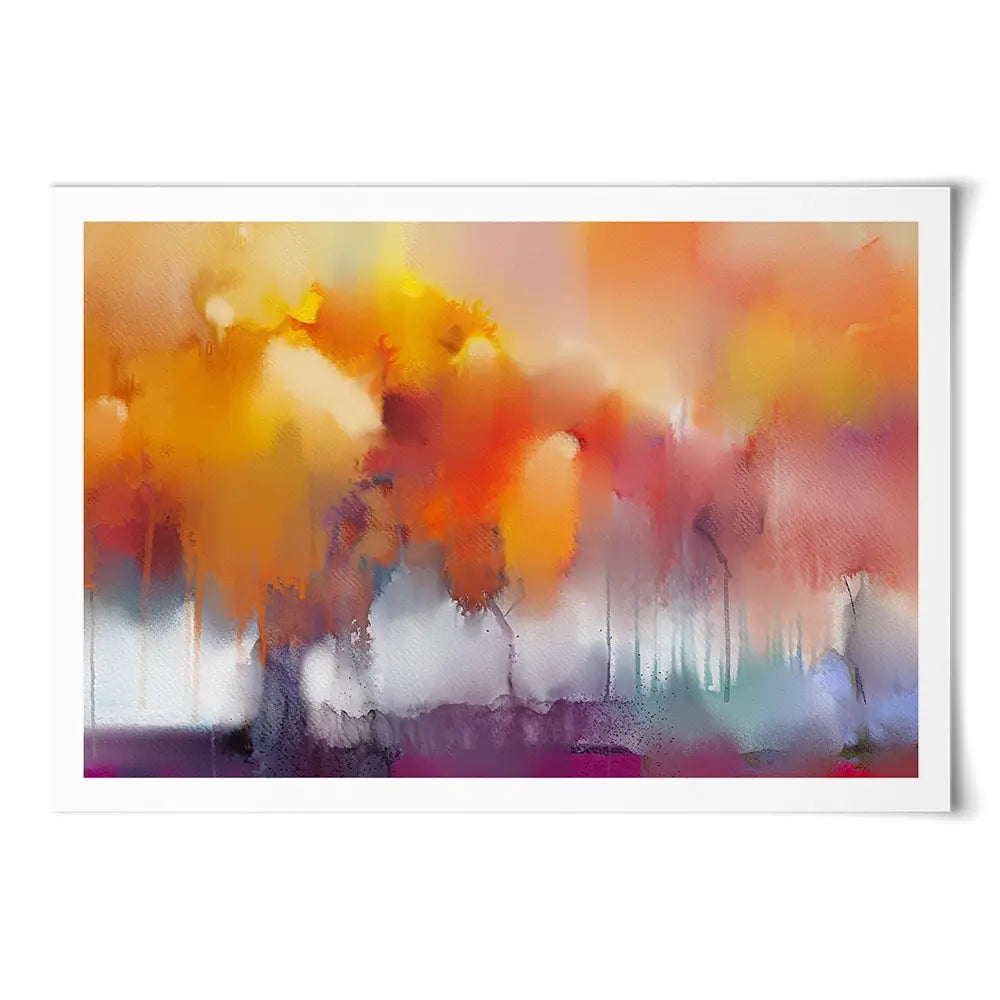 Watercolour Bleed Art Print