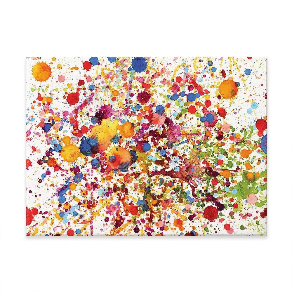 Watercolour Paint Splash Canvas Print