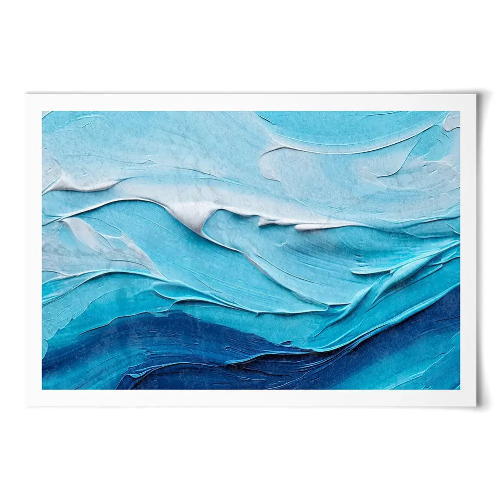 Waves Of Blue Art Print