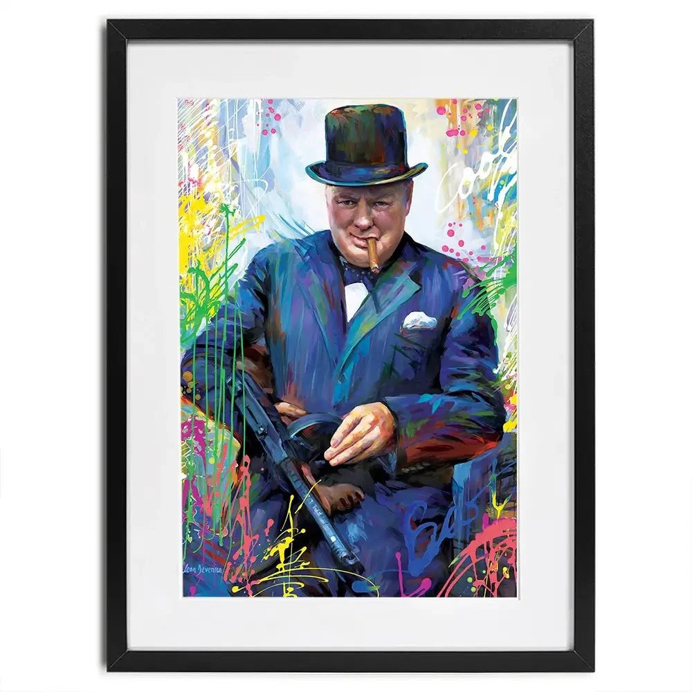 Winston Churchill Framed Art Print