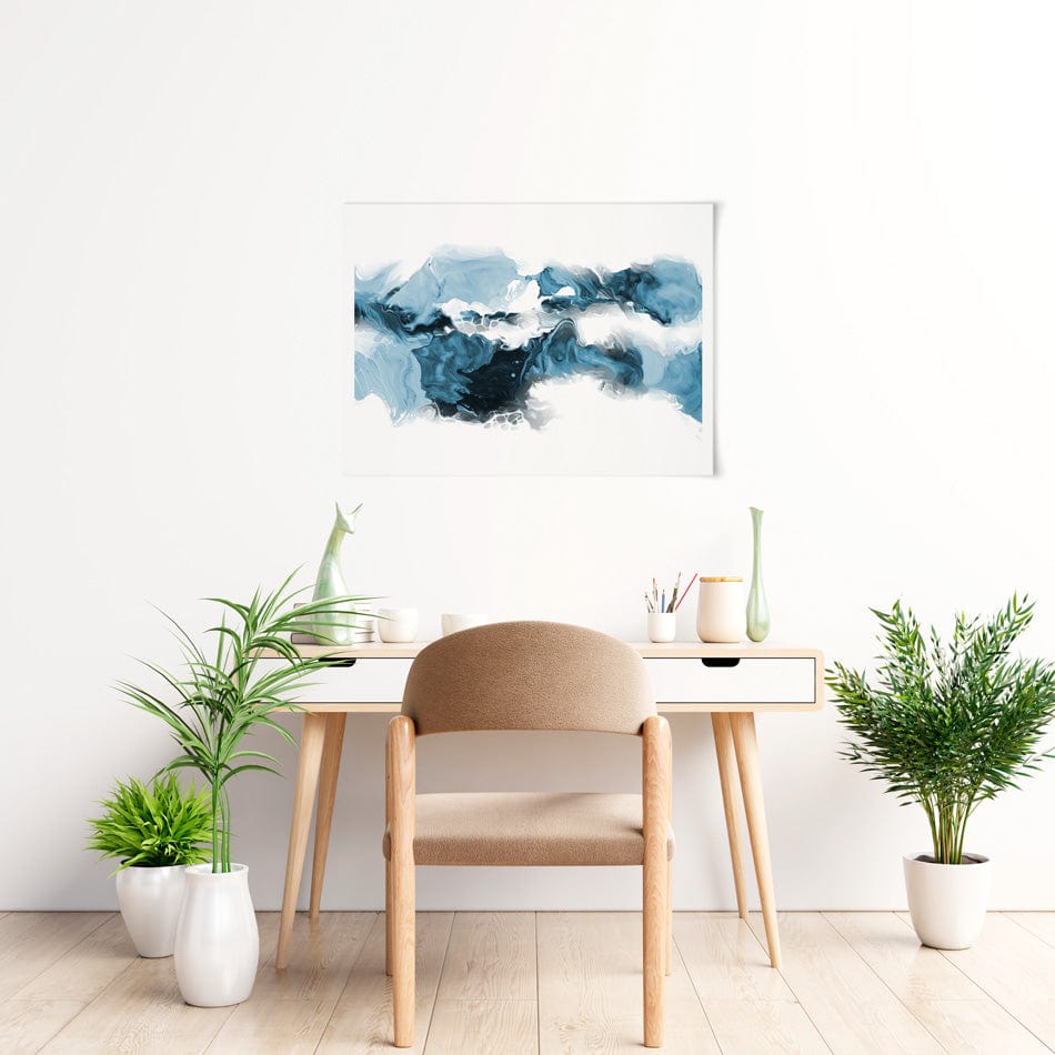 Wispy Blue Art Print – Art Print Shop