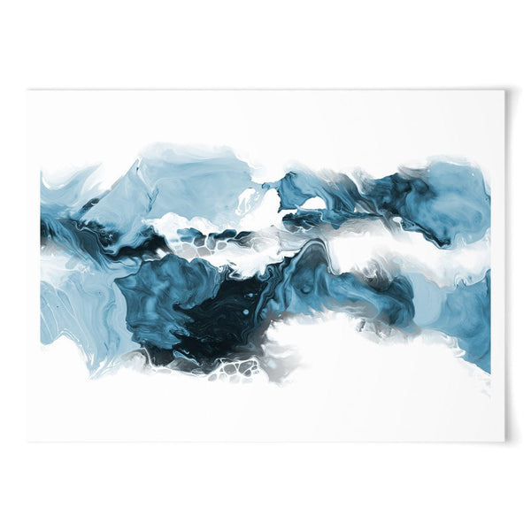 Wispy Blue Art Print – Art Print Shop