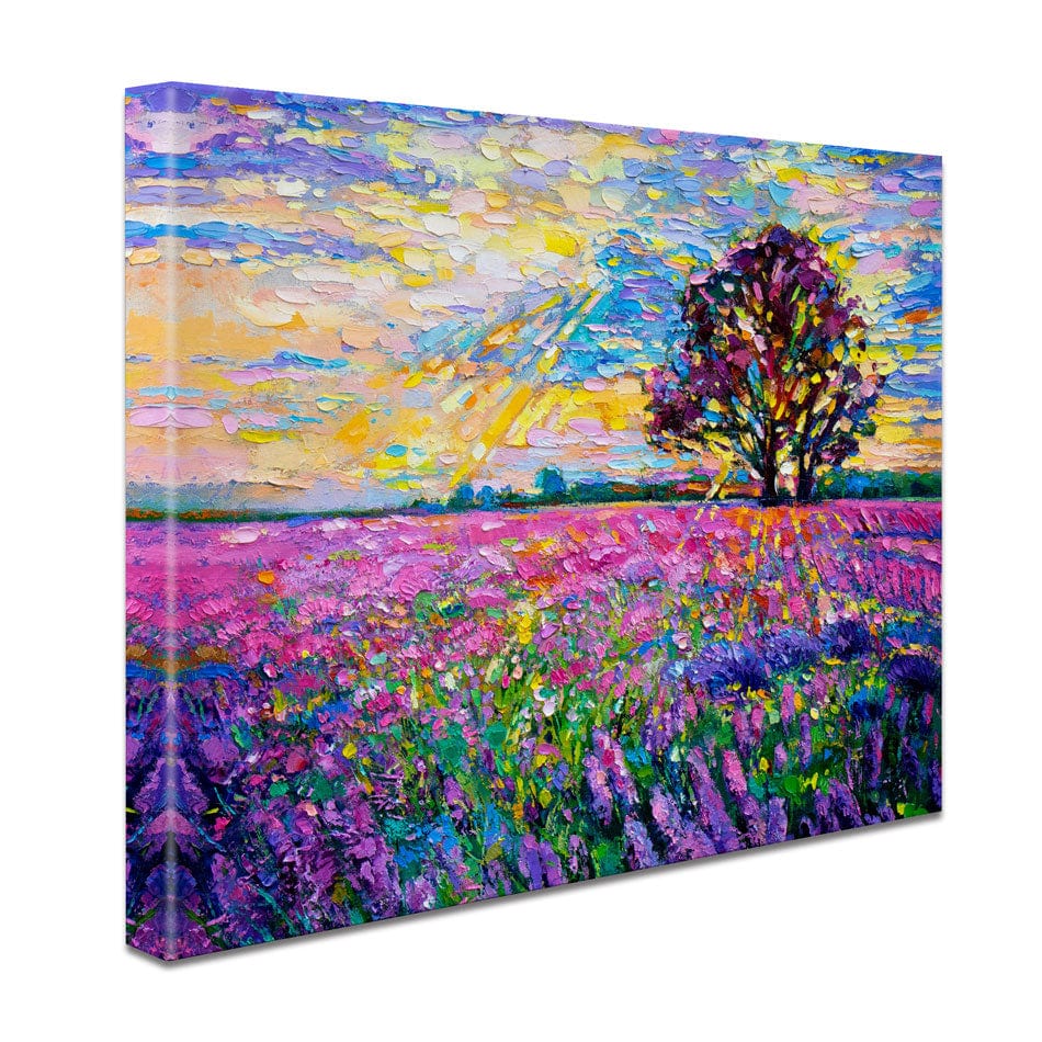 A Field Filled With Colour Canvas Print – Art Print Shop