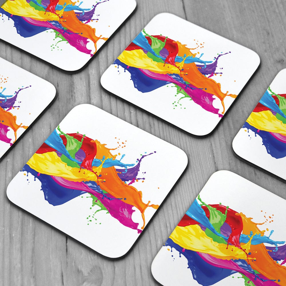 A Splash Of Colour Coaster Set – Art Print Shop