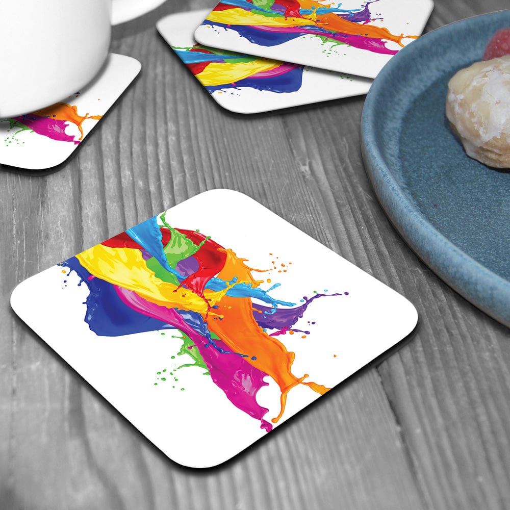 A Splash Of Colour Coaster Set – Art Print Shop