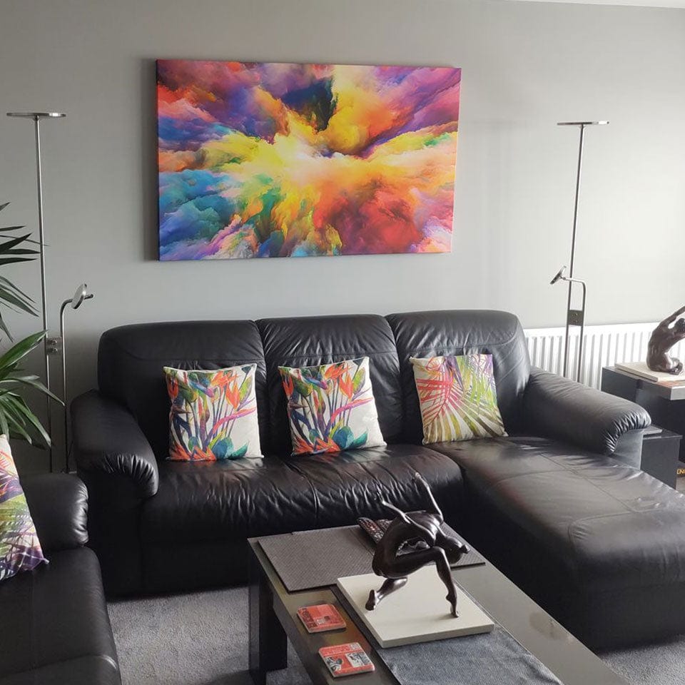 Abstract Colour Explosion Canvas Print | Abstract Colour Explosion Art ...