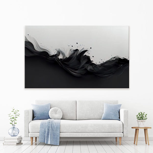 Black And White Boundary Canvas Print – Art Print Shop