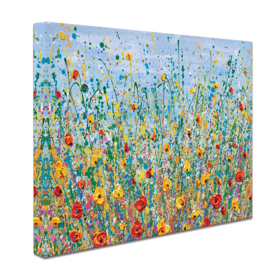 Blue Meadow Canvas Print – Art Print Shop