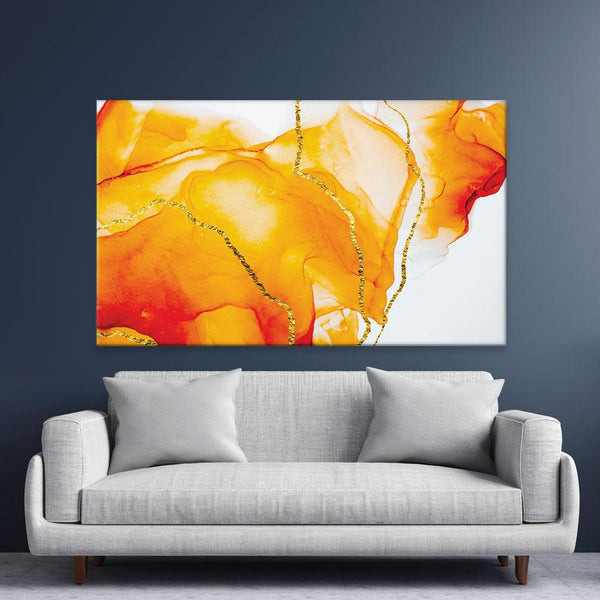 Bright Orange Canvas Print – Art Print Shop