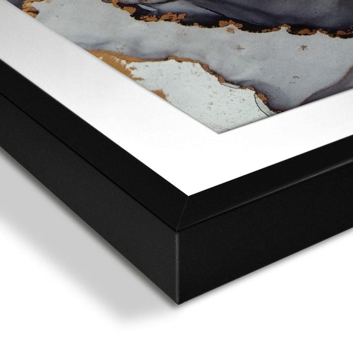 Grey Marble Tones Framed Art Print