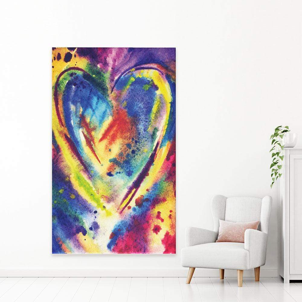 Portrait Heart Canvas Print