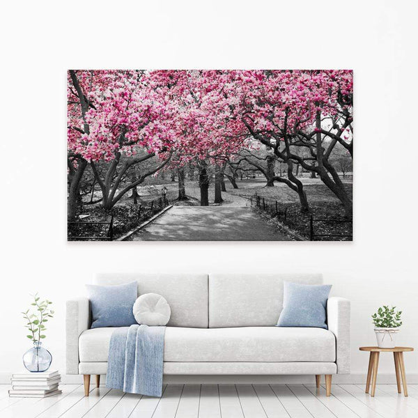 Pink Blossom Trees Canvas Print – Art Print Shop