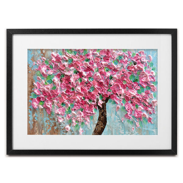 Pink Tree Framed Art Print – Art Print Shop