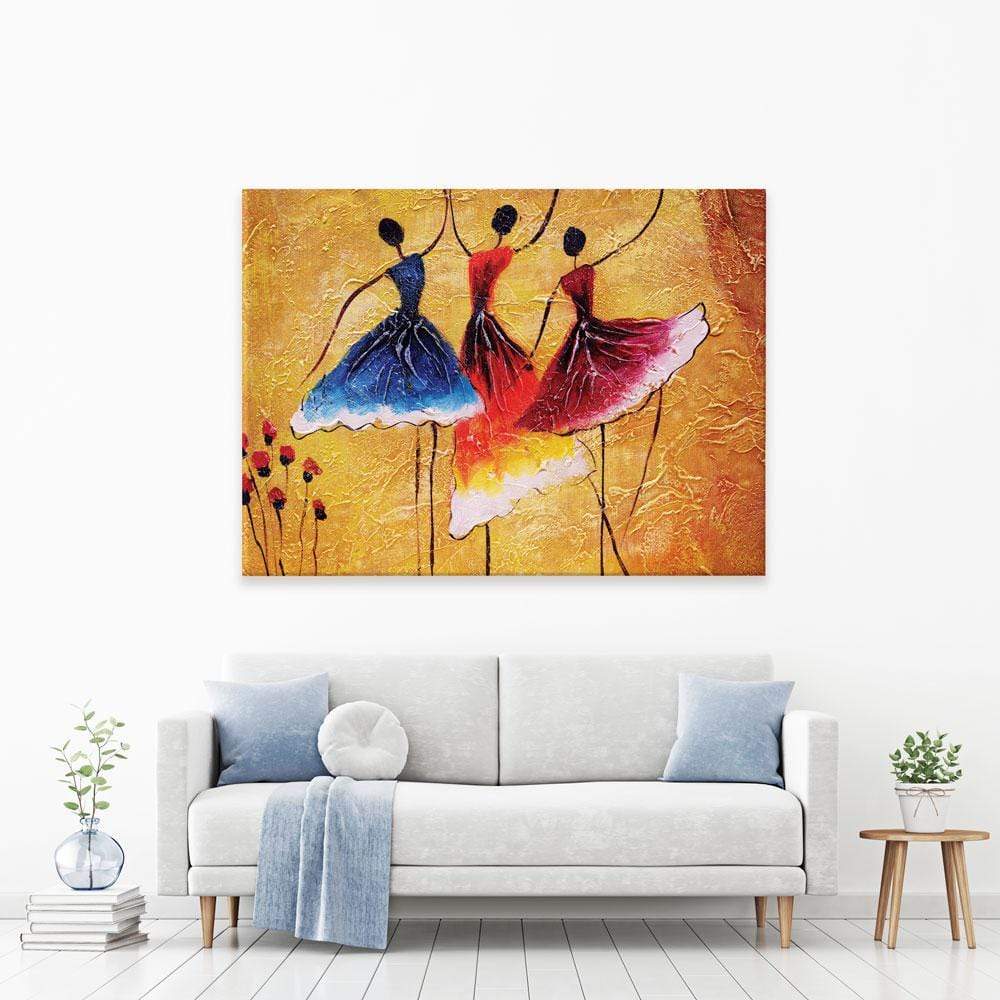 Three Dancing Ladies Canvas Print – Art Print Shop