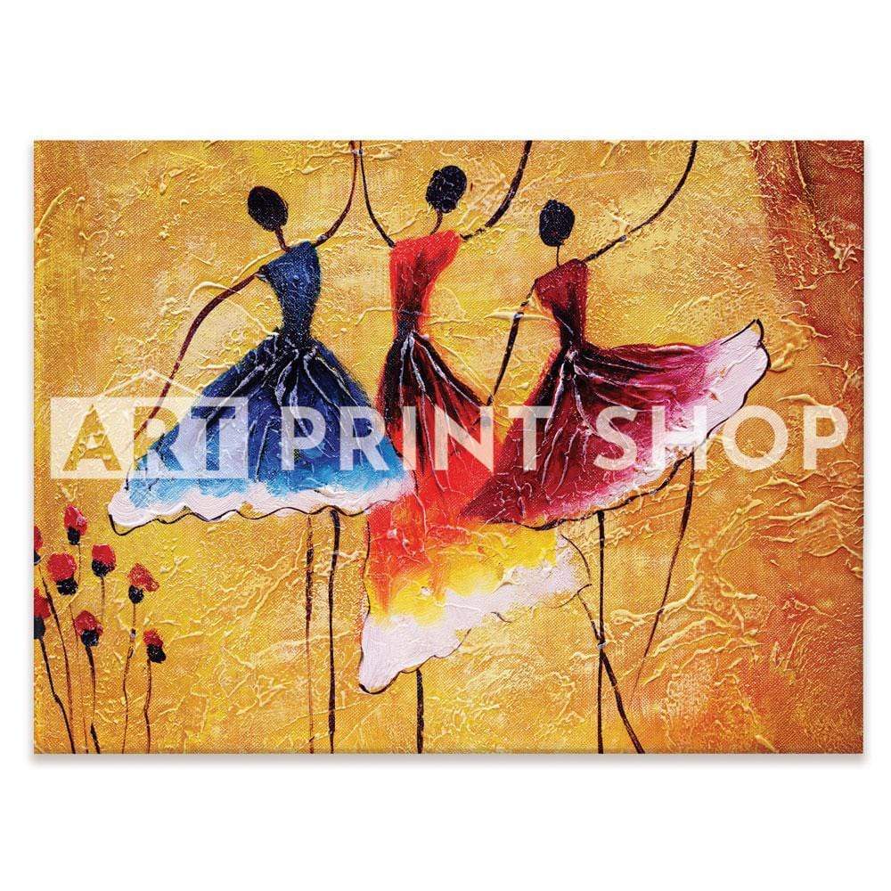 Three Dancing Ladies Canvas Print – Art Print Shop