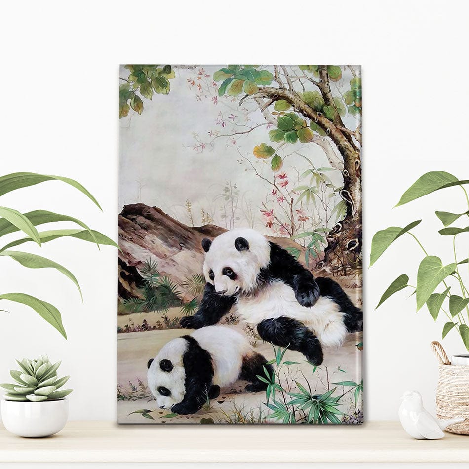 Two Pandas Canvas Print – Art Print Shop