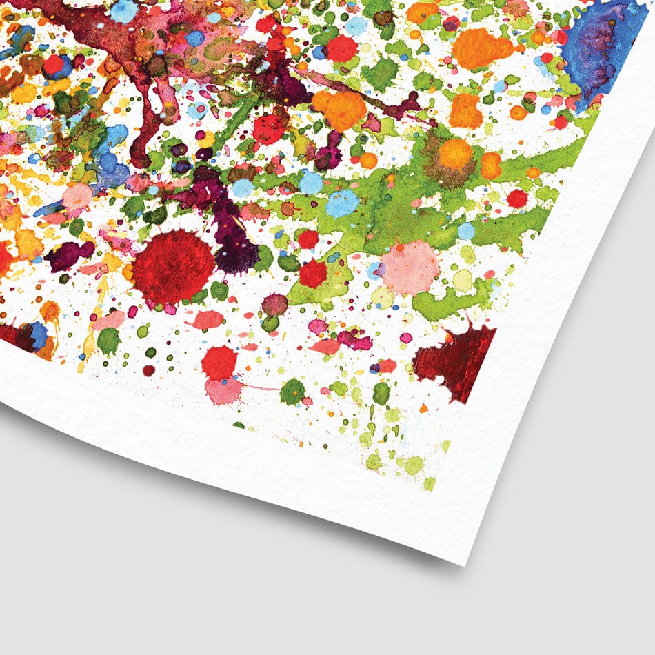Watercolour Paint Splash Art Print – Art Print Shop