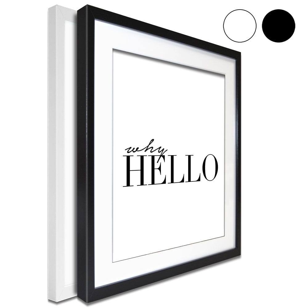 Why Hello Framed Art Print